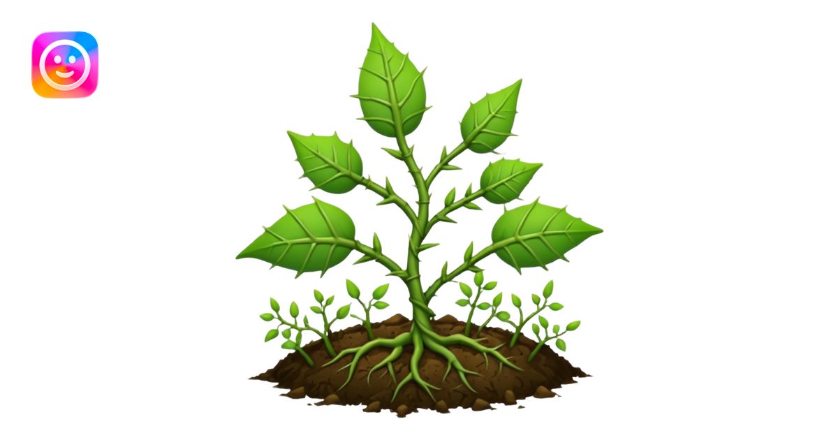 green vines with thorns sprouting from the ground, 3D, extremely ...