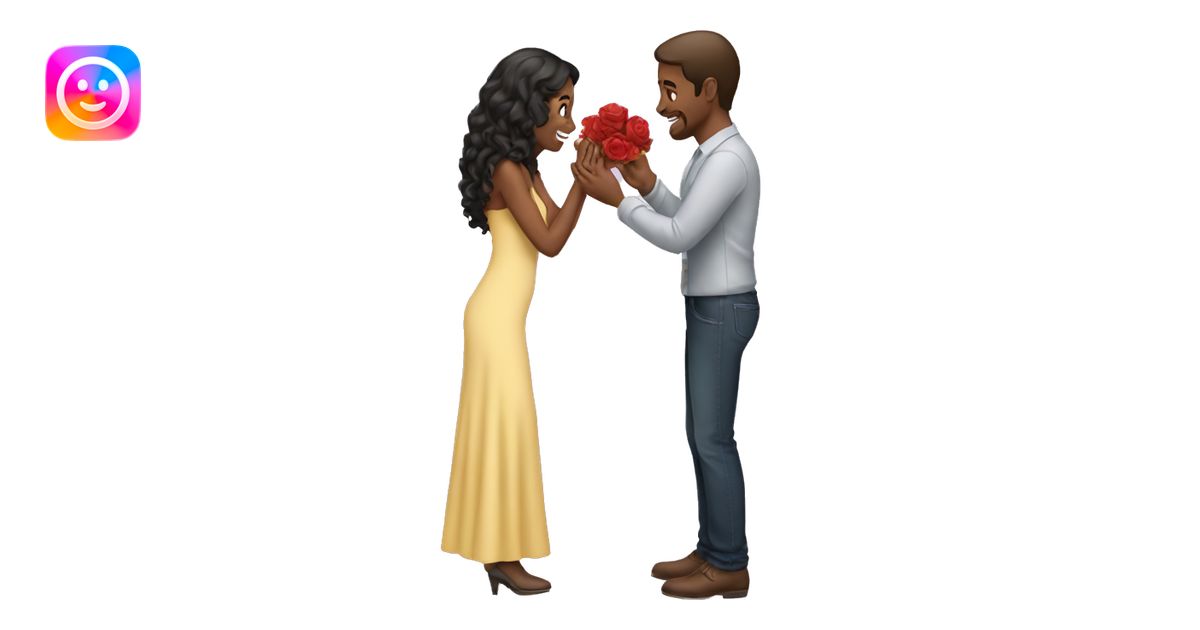man proposing women emoji | AI Emoji Generator