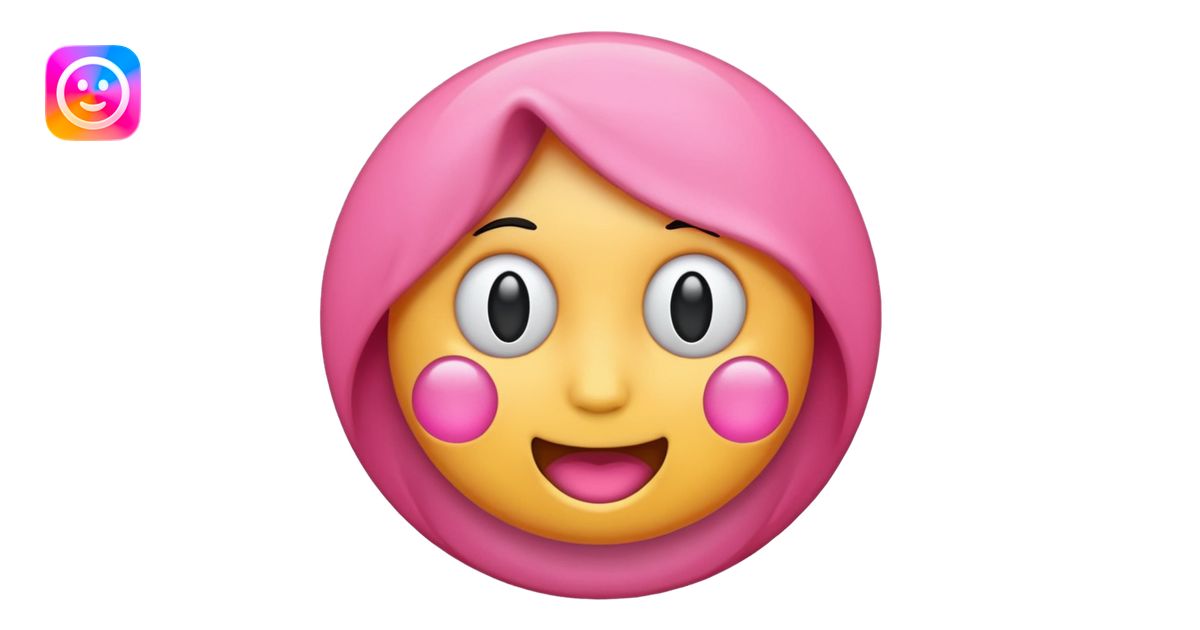 Pink circle emoji emoji | AI Emoji Generator