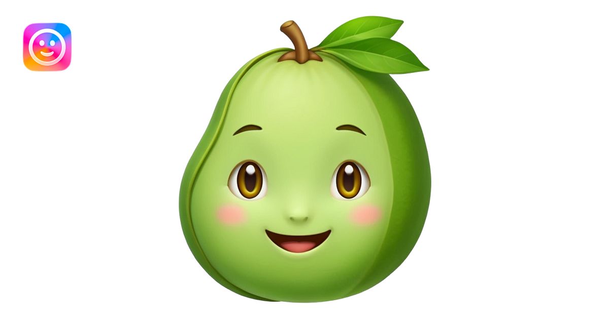create a cute pistachio in kawai style smiling emoji | AI Emoji Generator