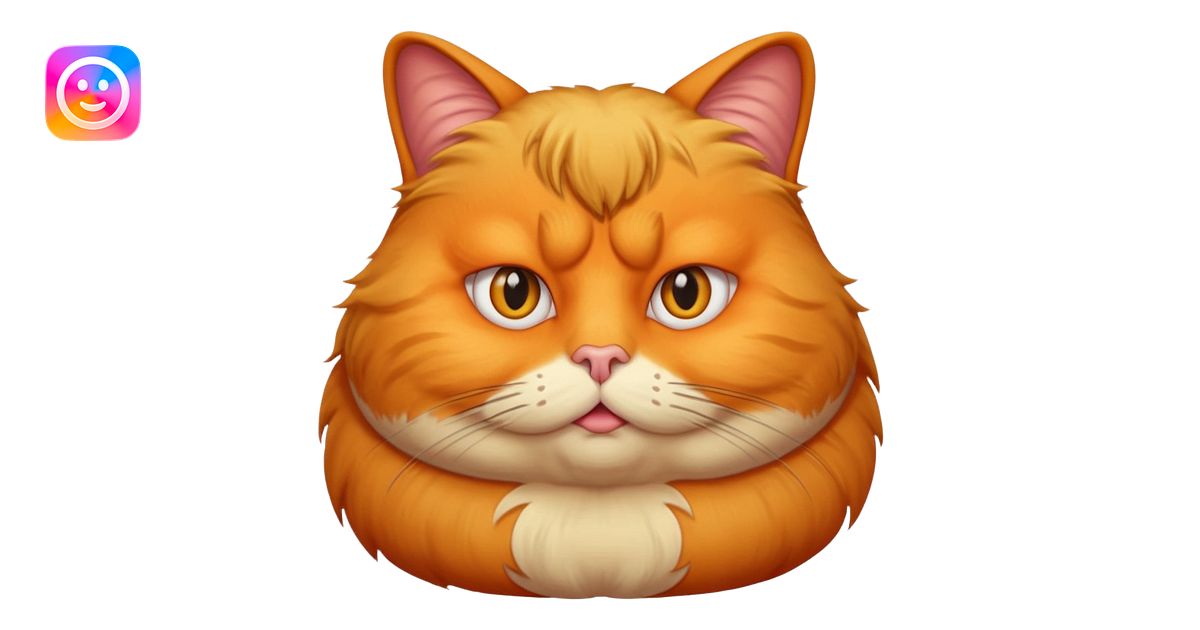donald Trump as a fat cat emoji | AI Emoji Generator