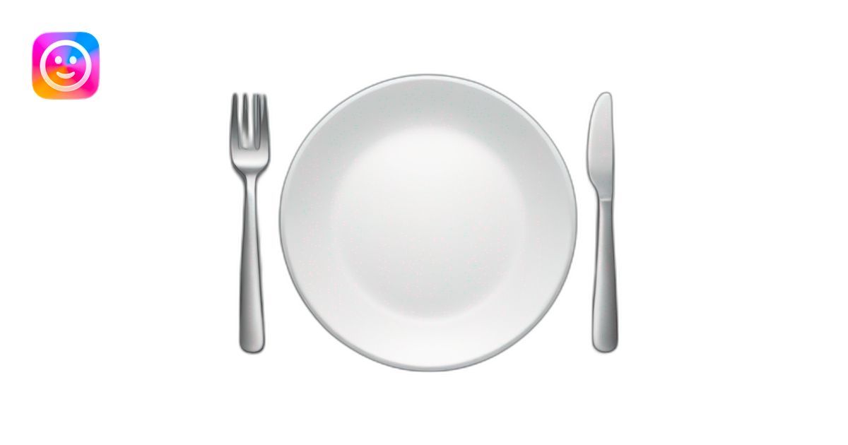 empty plate with fork and knife emoji | AI Emoji Generator