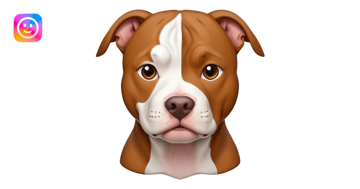 Pibble pit bull emoji | AI Emoji Generator