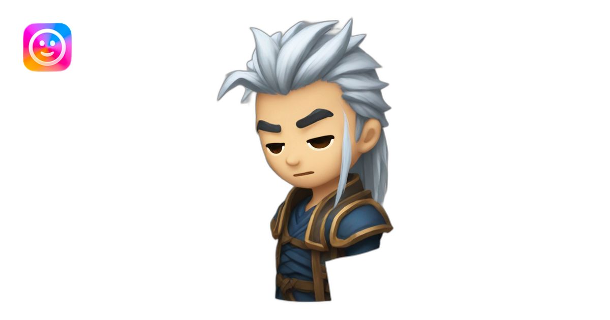 sad yasuo from league of legends emoji | AI Emoji Generator