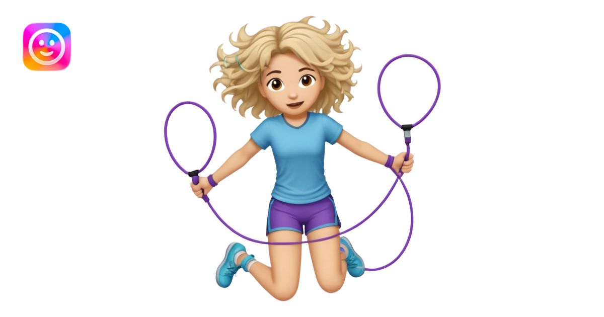 jumping rope tangled emoji | AI Emoji Generator