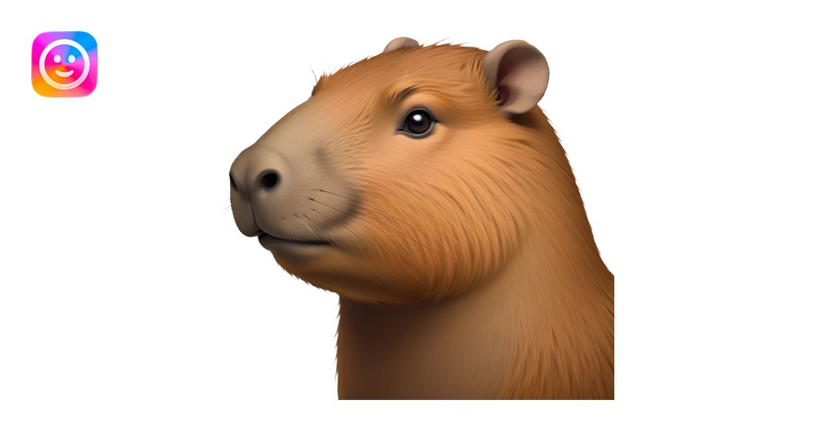 Cinematic Noble Capybara Portrait Emoji, Poised and serene, with a ...