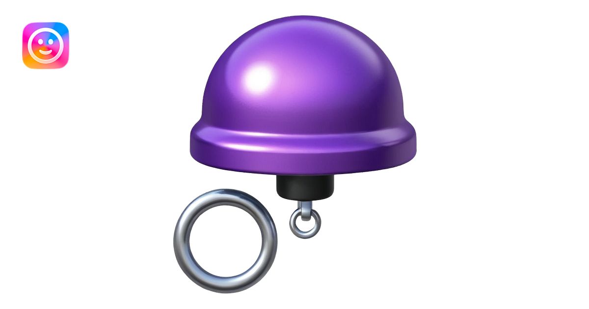 purple bike bell emoji | AI Emoji Generator