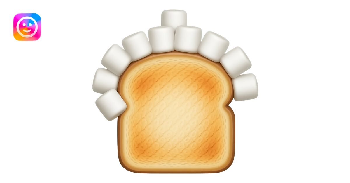 Toasted marshmallowe crown hat marshmallow!!! emoji | AI Emoji Generator