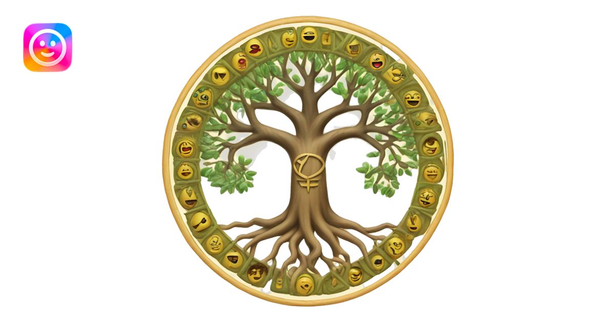 Kabbalah Tree of Life emoji | AI Emoji Generator