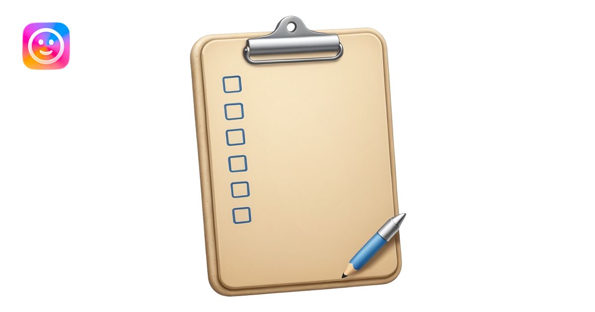 beige to do list without pencil emoji | AI Emoji Generator