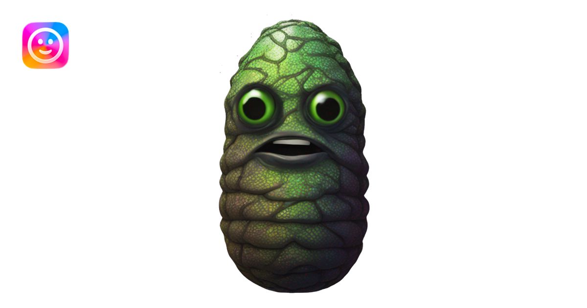 psychedelic pupa in matrix emoji | AI Emoji Generator
