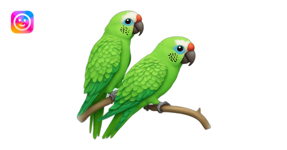 parakeets emoji | AI Emoji Generator