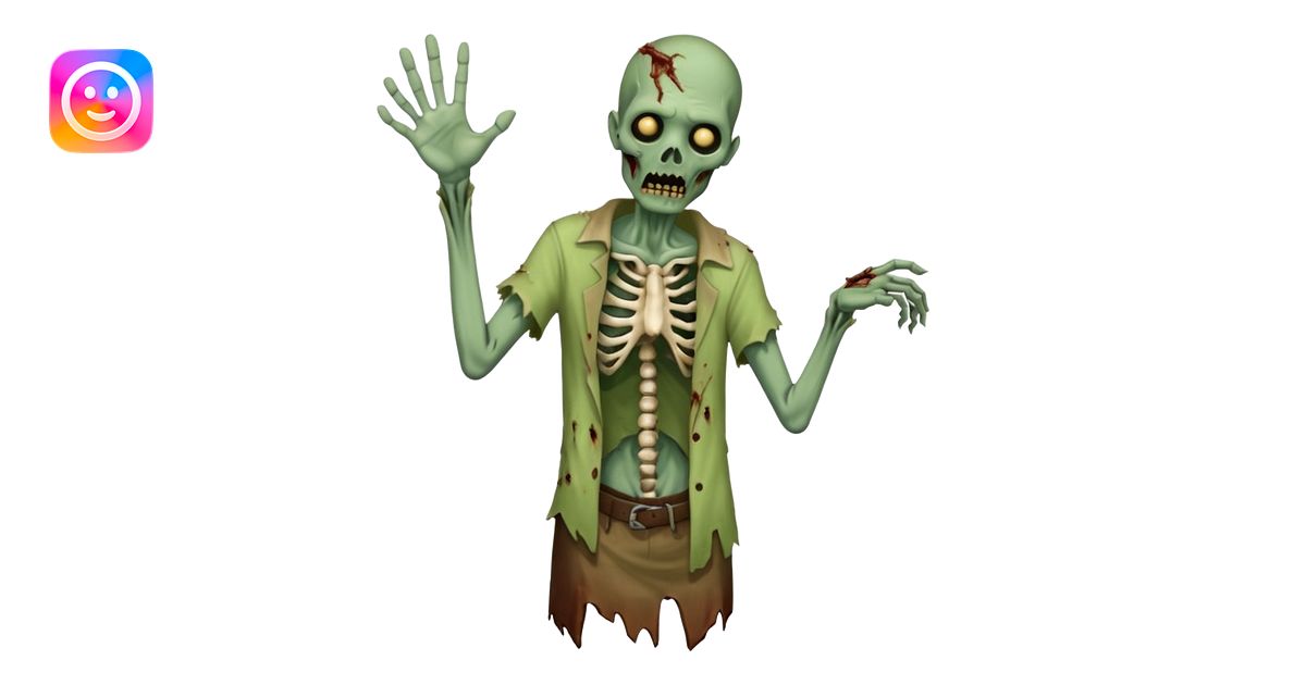 zombie say hello emoji | AI Emoji Generator