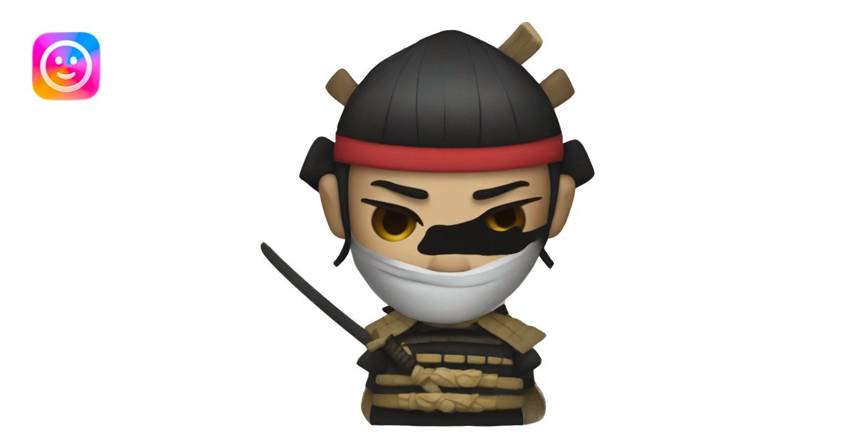 face covered samurai emoji | AI Emoji Generator