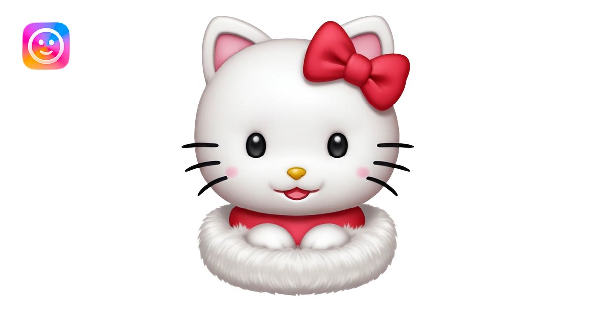 Hello kitty cartoon emoji | AI Emoji Generator