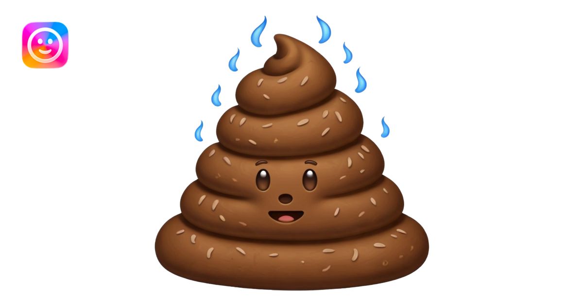 Poop pooping emoji | AI Emoji Generator