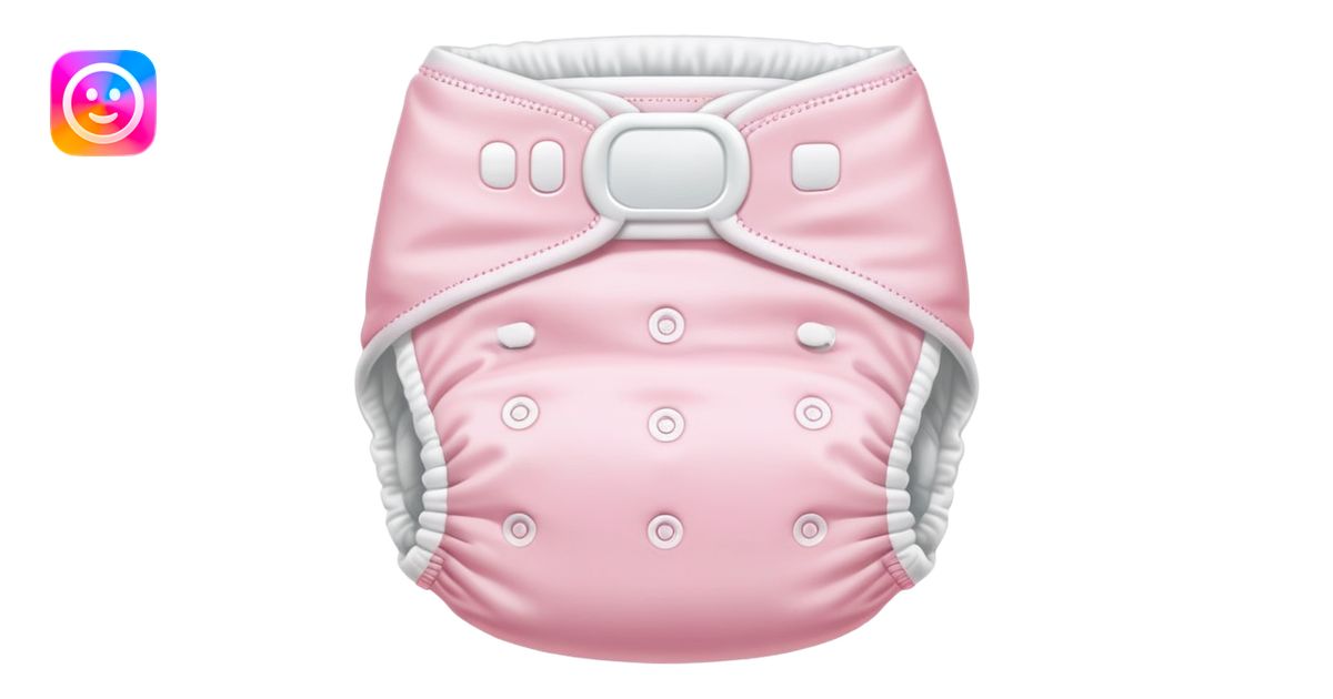 Light pink diaper emoji | AI Emoji Generator