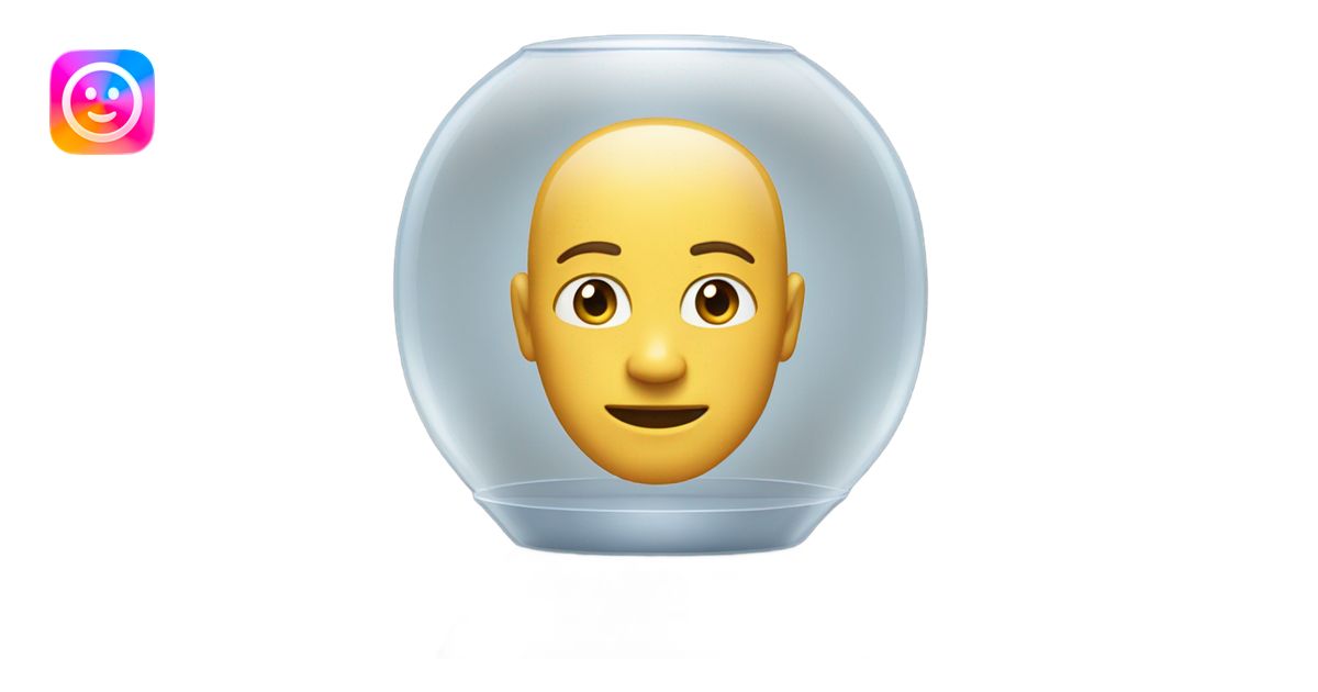 human see through capsule front and back emoji | AI Emoji Generator