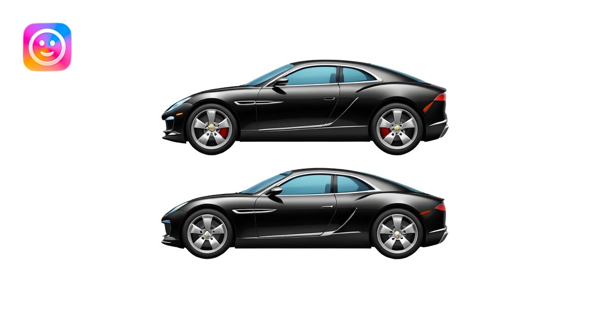 luxury car side view emoji | AI Emoji Generator