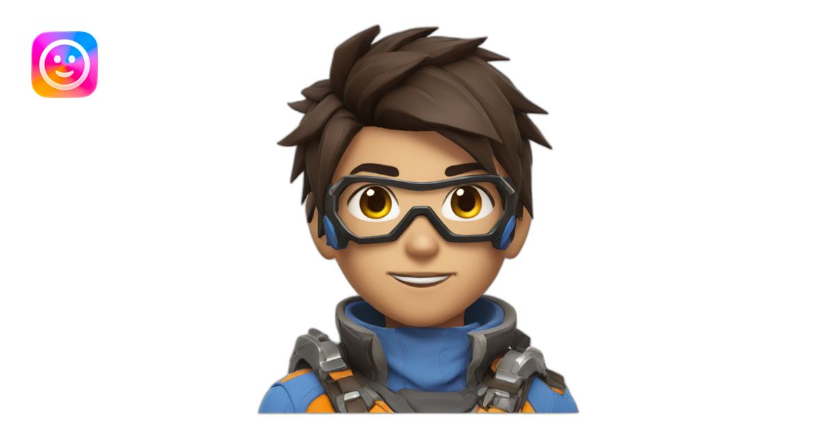 tracer from overwatch emoji | AI Emoji Generator