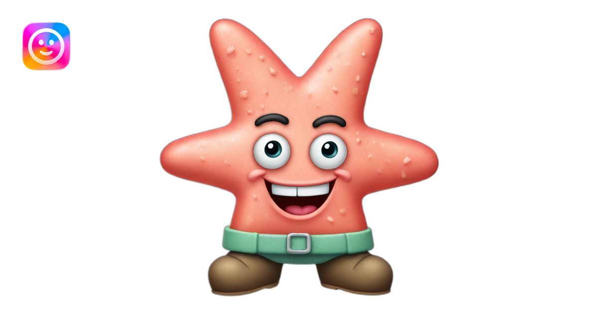 patrick-star-from-sponge-bob emoji | AI Emoji Generator
