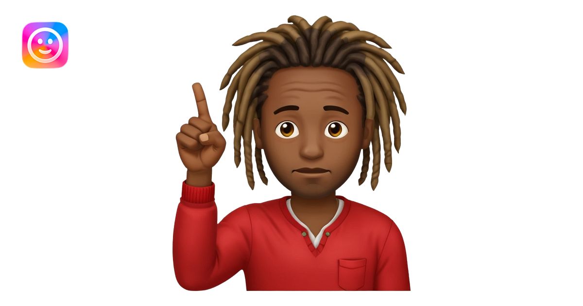 black skinned guys with dreads with his thumbs pointing down and a sign ...