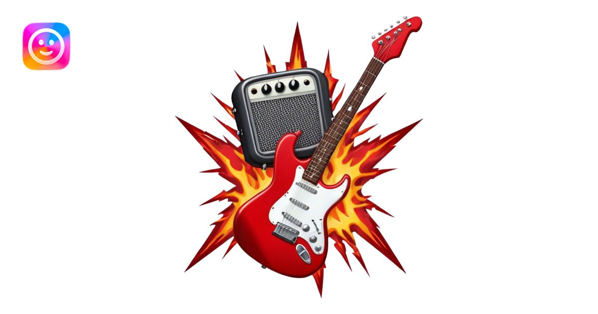 Create a fierce and edgy emoji representing hardcore rock vocal ...