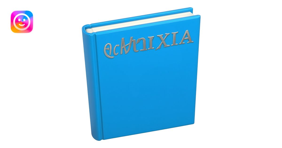 bright blue book emoji | AI Emoji Generator