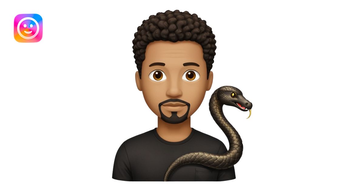 Homme noir, yeux marron avec un bouc sans la moustache, cheveux noir ...