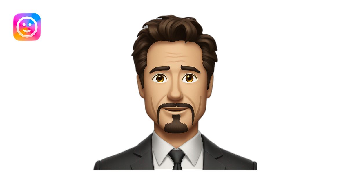 Tony Stark emoji | AI Emoji Generator