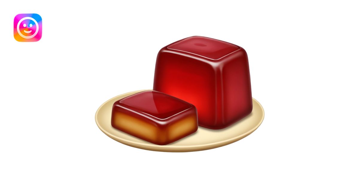 Red Bean Paste Jelly emoji | AI Emoji Generator