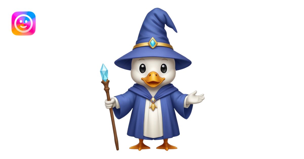 Wizard duck emoji emoji | AI Emoji Generator