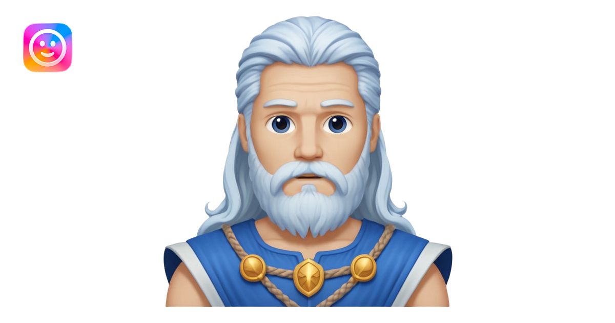 Jupiter, Thunder God from Rome Mythology with long white hair and beard ...