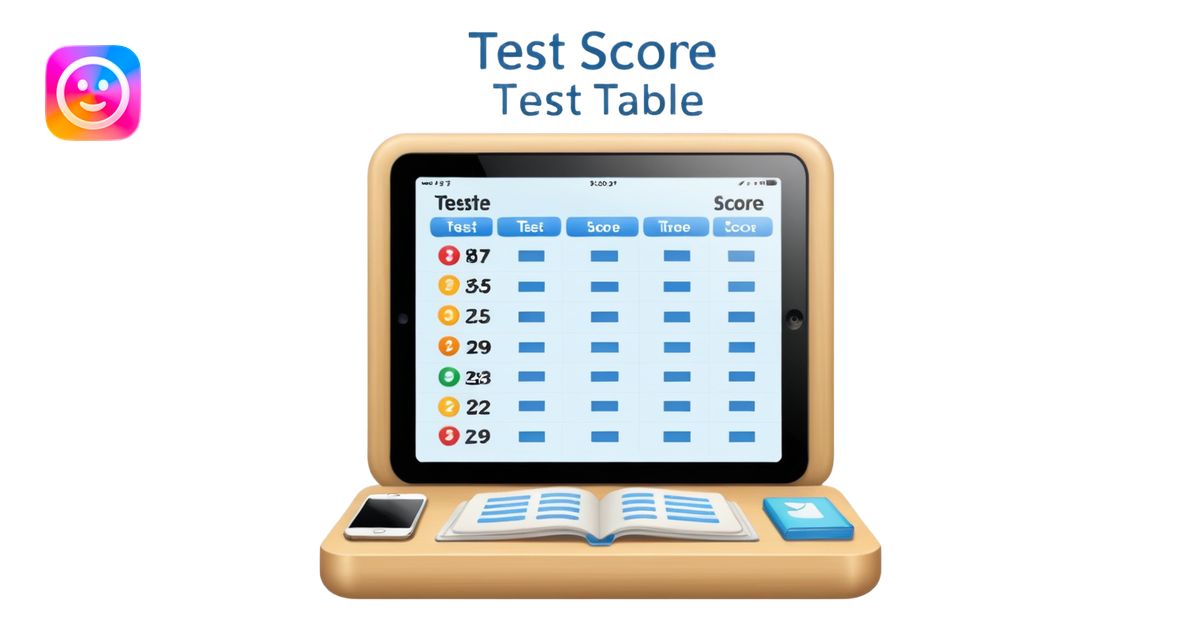 test score (table) emoji | AI Emoji Generator