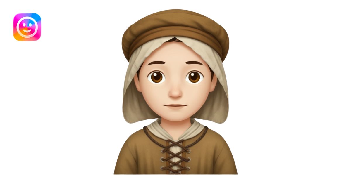white peasant emoji | AI Emoji Generator