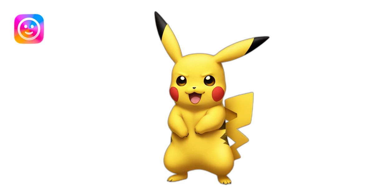 Pikachu flex biceps emoji | AI Emoji Generator