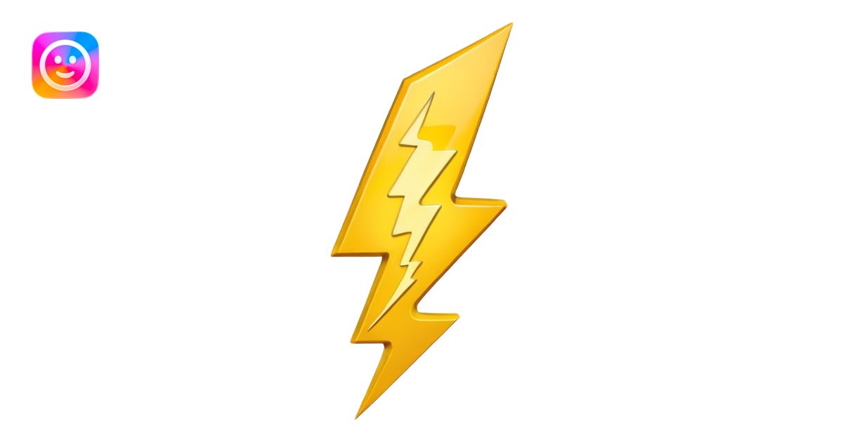 Lightning bolt exclamation mark emoji | AI Emoji Generator
