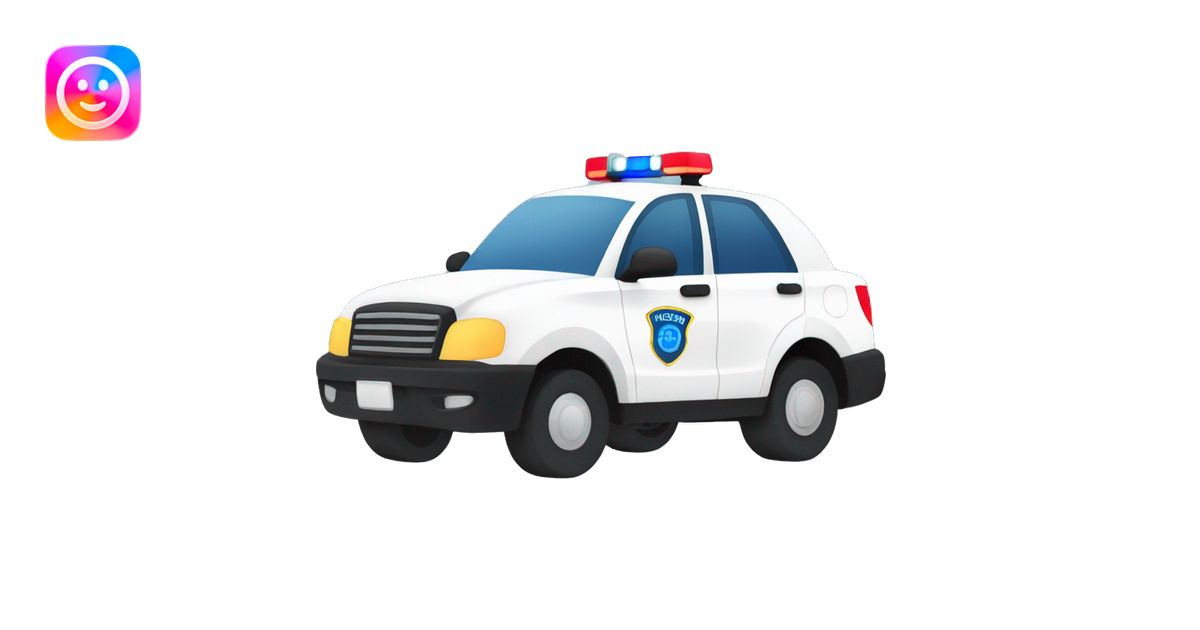 POLICE CAR emoji | AI Emoji Generator