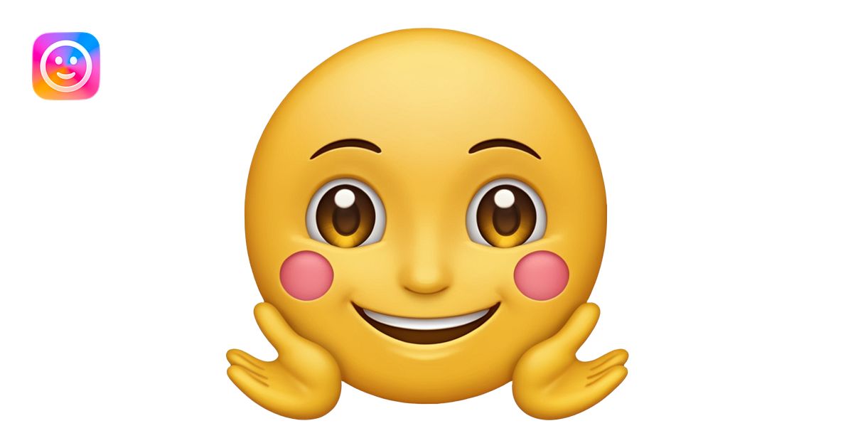 smiling face thank you emoji | AI Emoji Generator