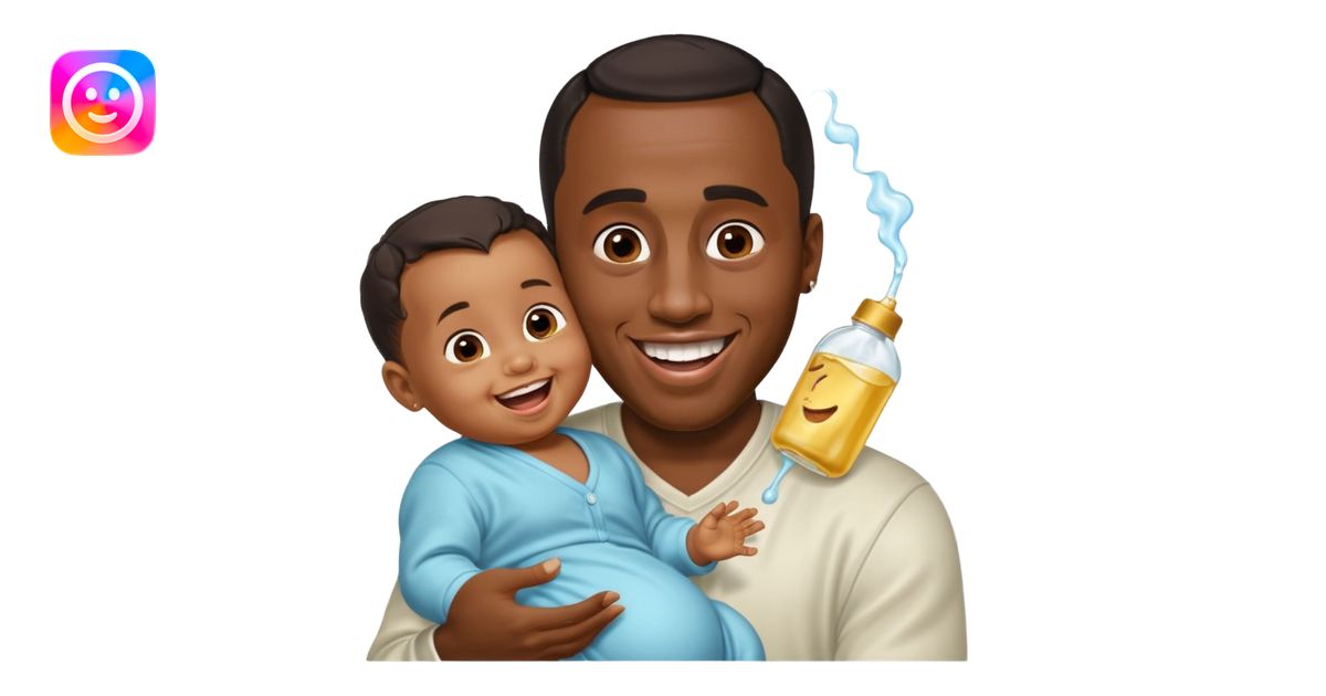 Sean “Diddy” Combs with baby oil and a very small infant and he’s ...