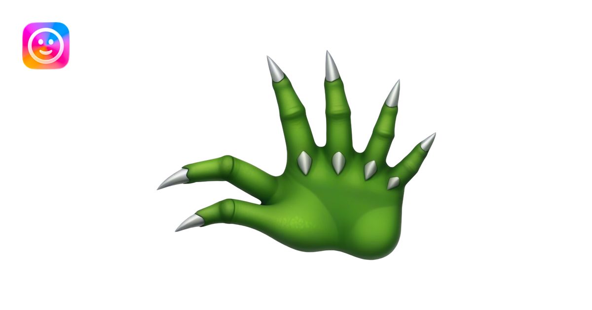 dinosaur fingers, like symbol emoji | AI Emoji Generator