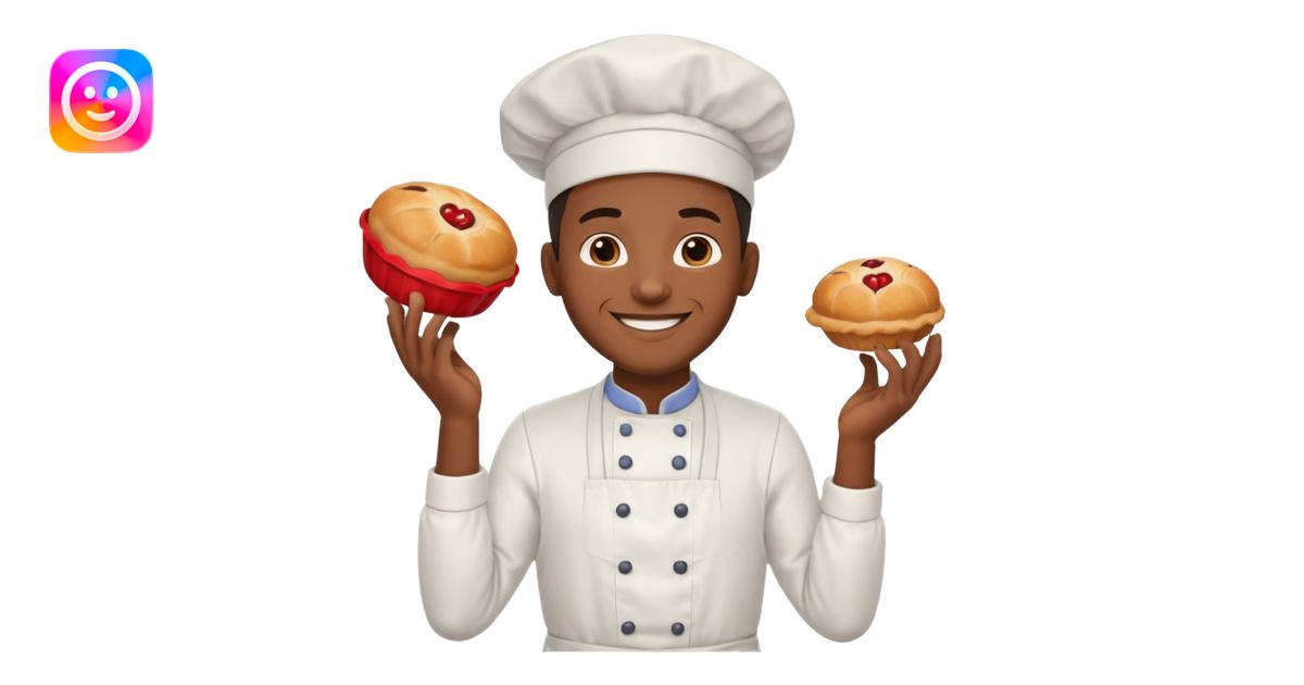 black man baker emoji | AI Emoji Generator