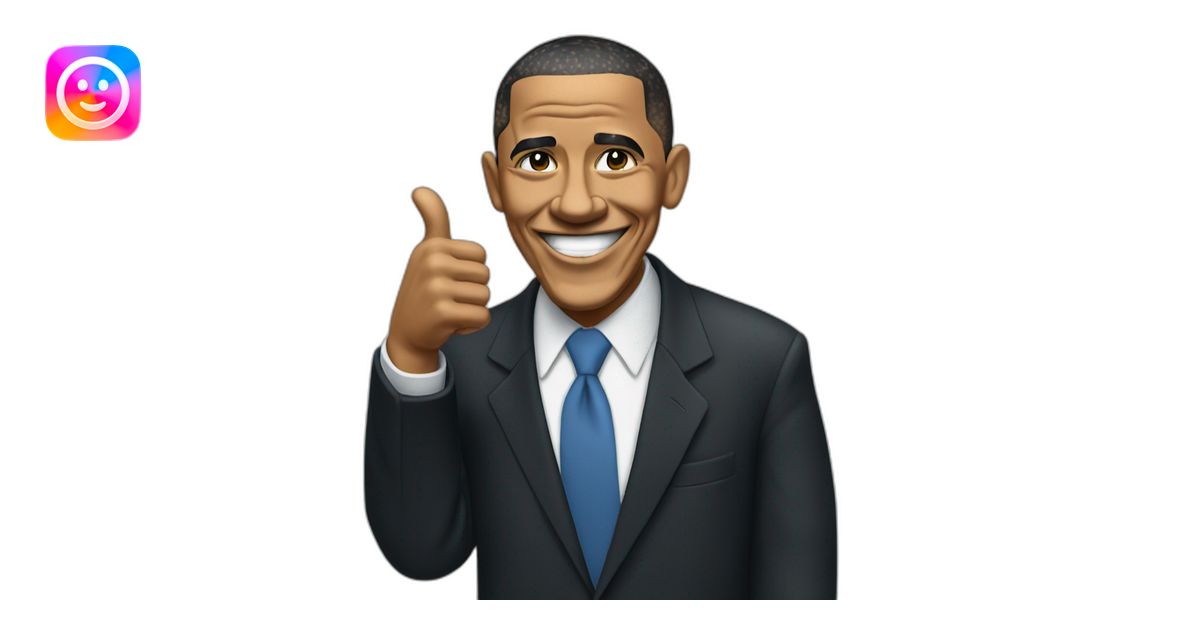 obama-thumb-up emoji | AI Emoji Generator
