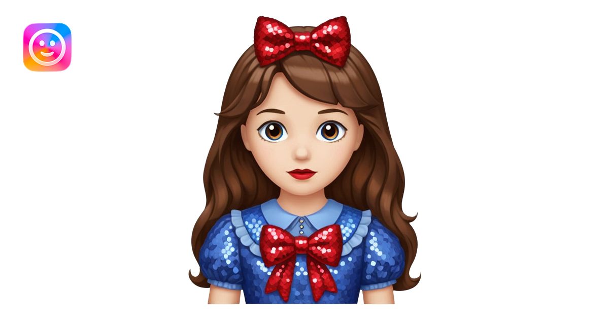 Dorothy Gale from the Wizard of Oz with long brown hair, periwinkle ...