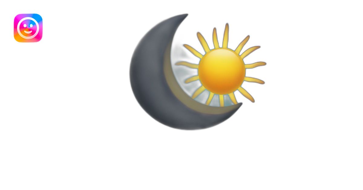 Sun moon emoji | AI Emoji Generator