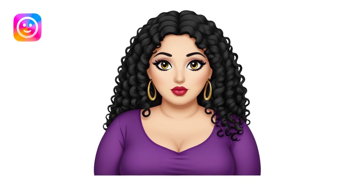 big plus size, arab, long black curly hair, baddie,pretty, makeup ...