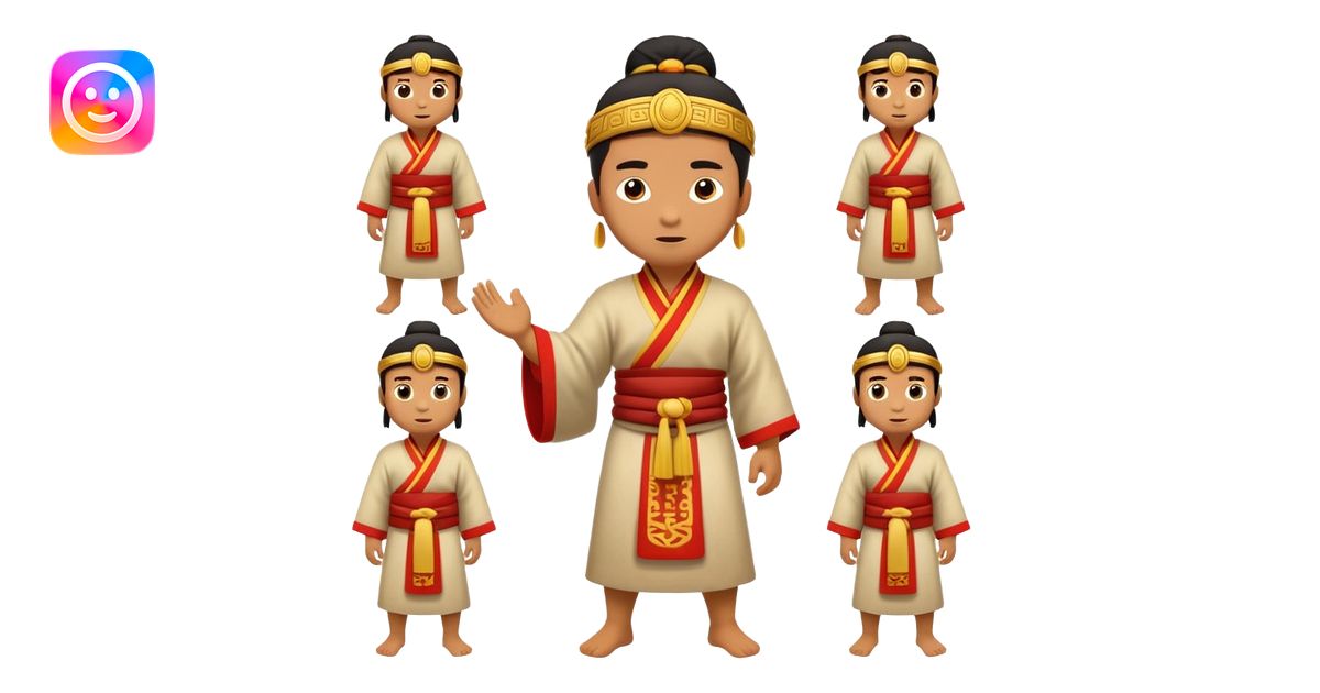 create an emoji set of a cartoonish full body character from china from ...