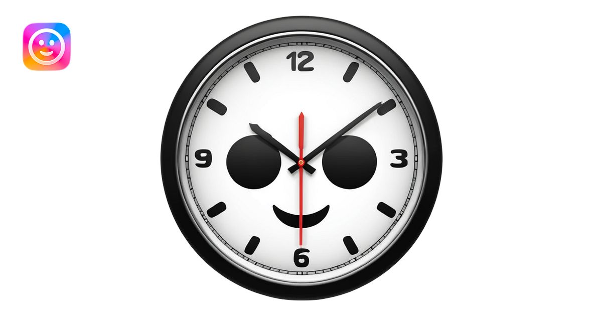 analog clock emoji | AI Emoji Generator