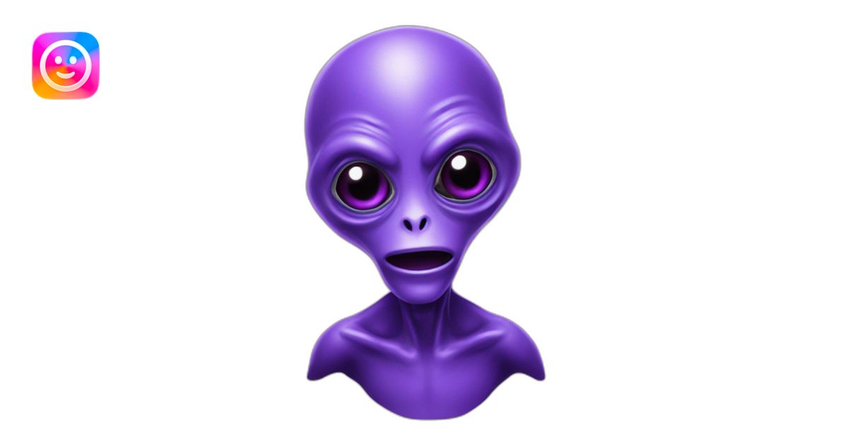 purple funny alien emoji | AI Emoji Generator