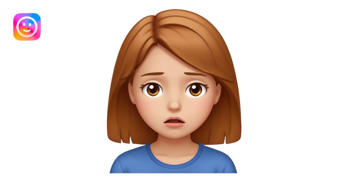 Girl flustered blushing emoji | AI Emoji Generator